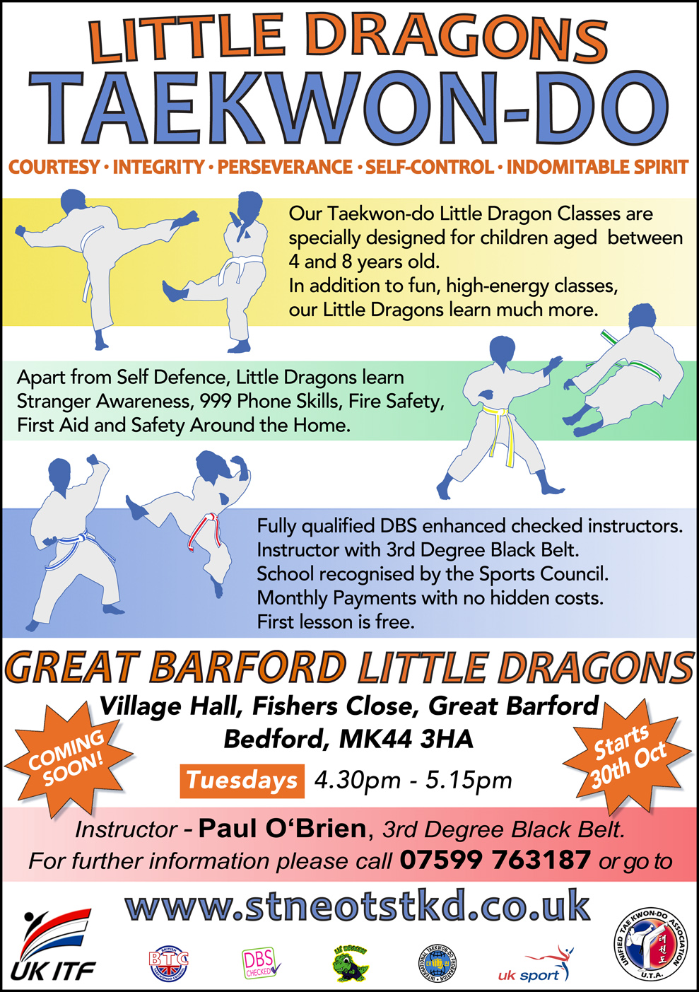 New Little Dragons school starting 30 Oct in Great Barford 4.30pm - 5 ...